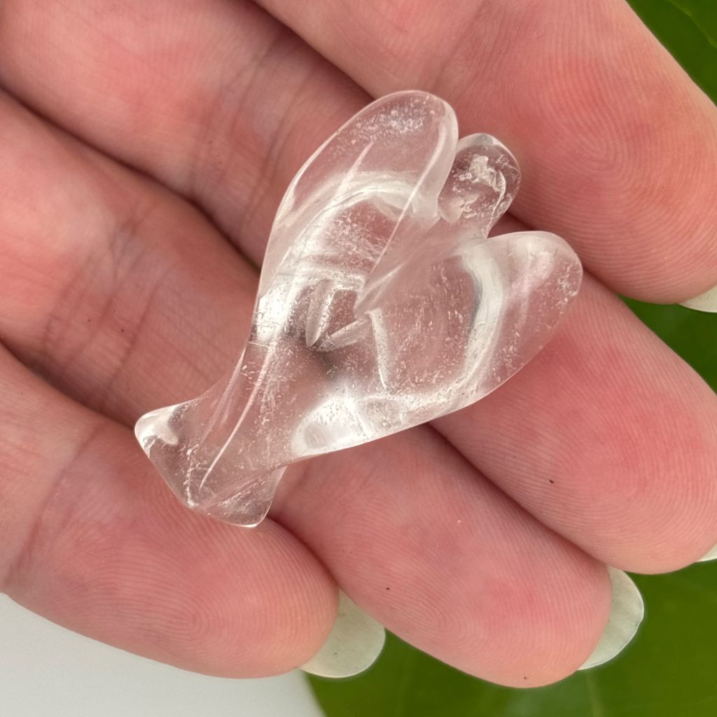 Clear Quartz Angel 35mm | Healing Crystal Angel for Clarity ...